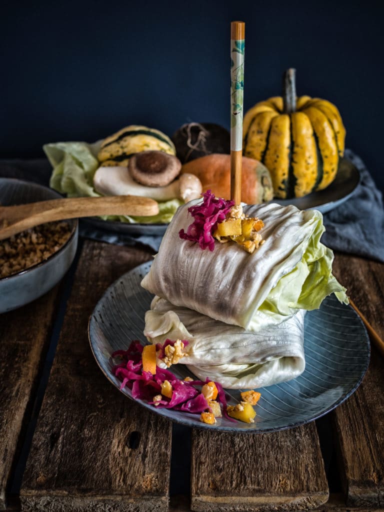 Koreanisch Vegan: Sangchu Ssam mit reis-fit